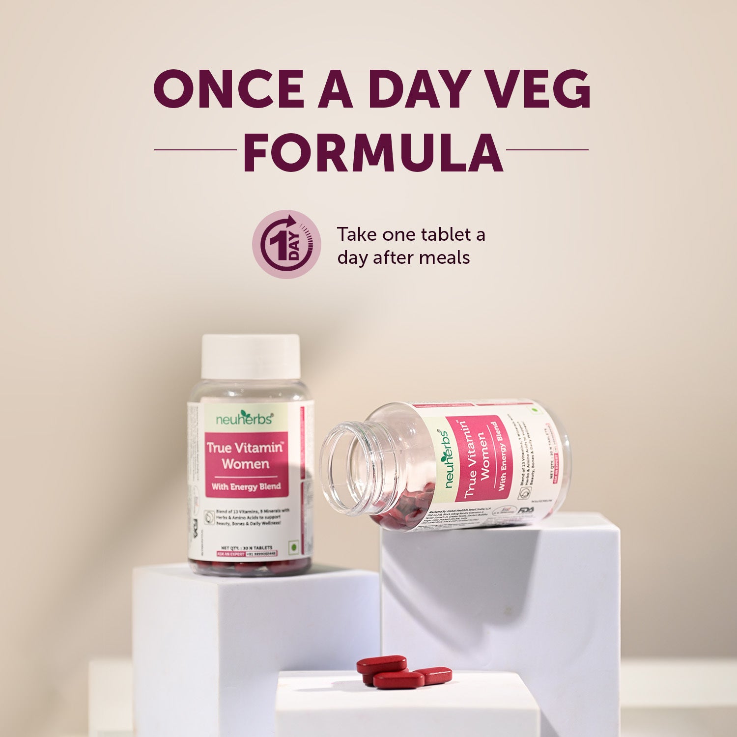 Buy True Multivitamin Tablets for Women Online - Neuherbs