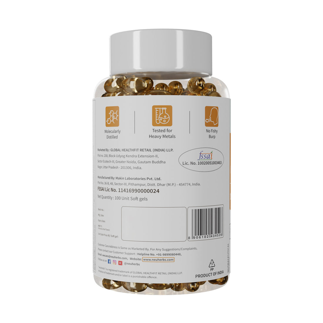 Buy Omega 3 Deep Sea Cod Liver Oil Capsules & Tablets Online– Neuherbs