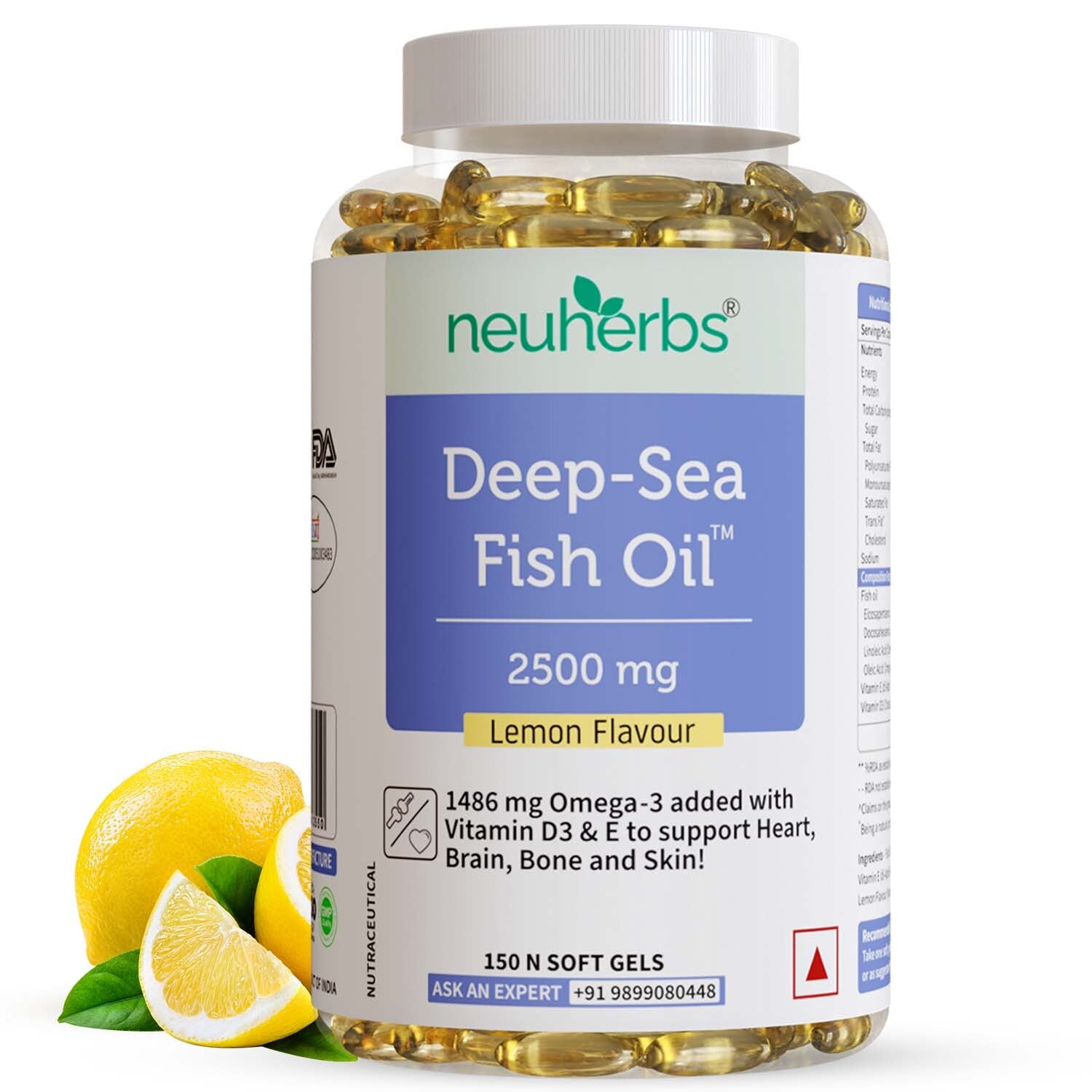 Buy Omega 3 Deep Sea Fish Oil Capsules & Tablets Online - Neuherbs