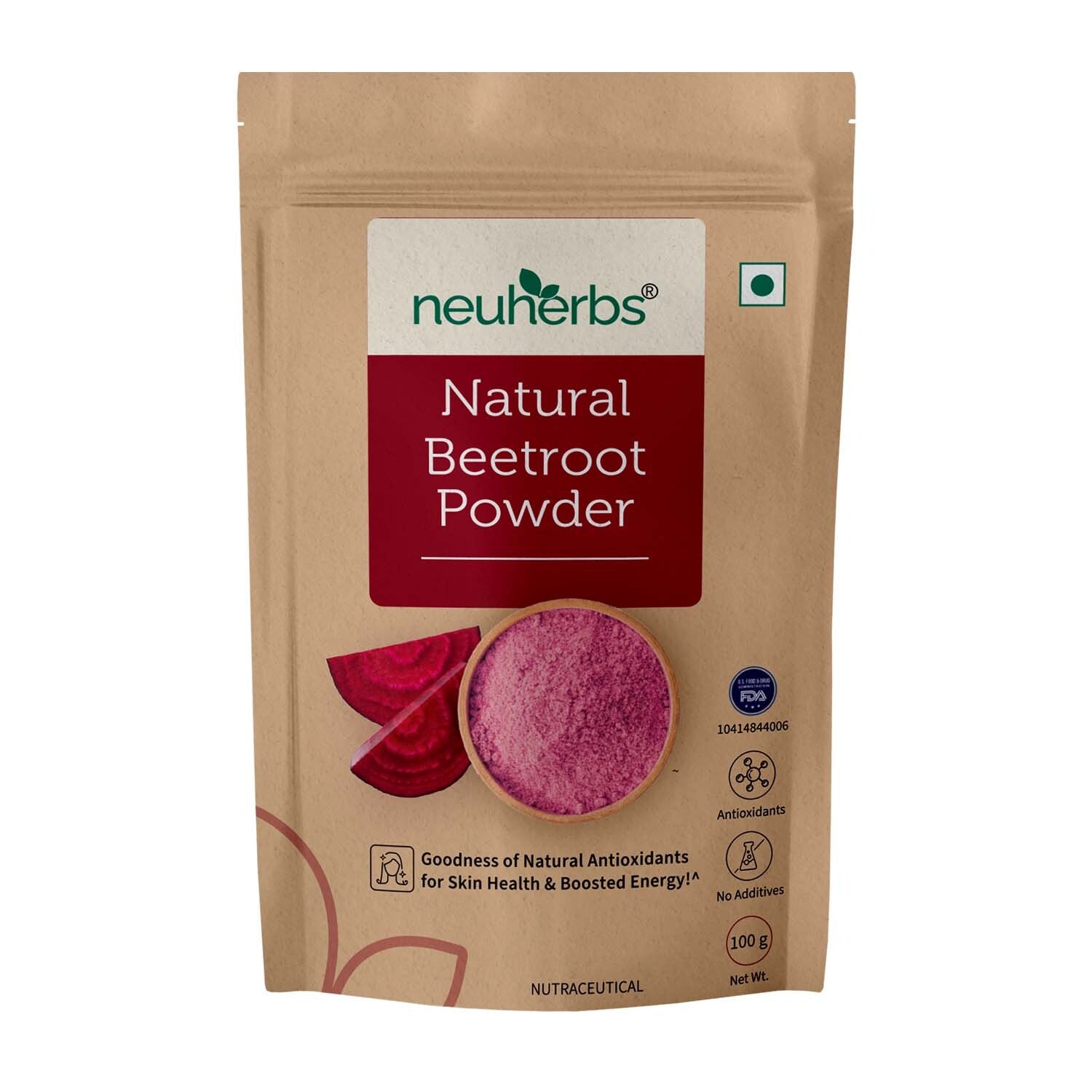 neuherbs Pure Beetroot Powder 100 gm for Youthful Skin & Hair– Neuherbs