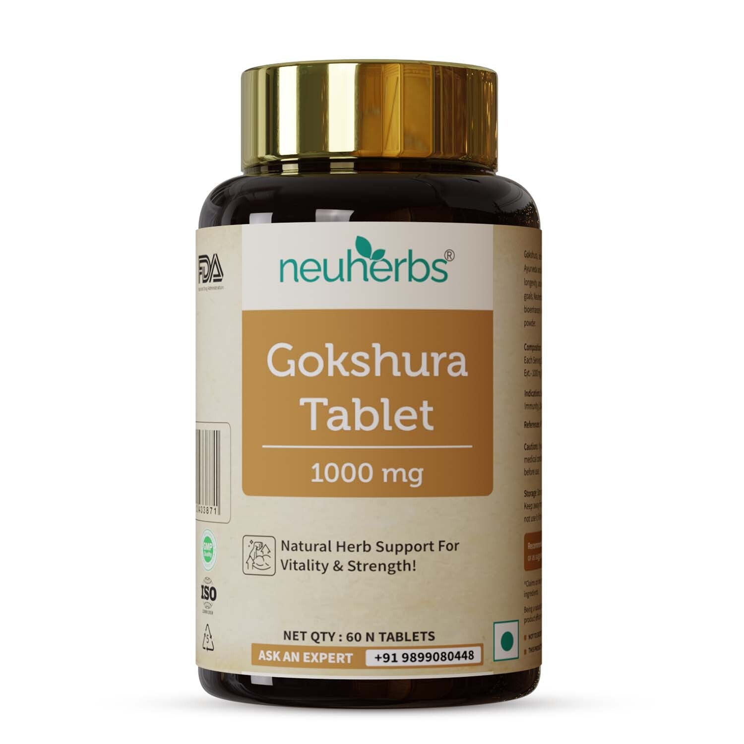 Ayurvedic Gokshura Tablet For Men Wellness - Improves Vitality ...
