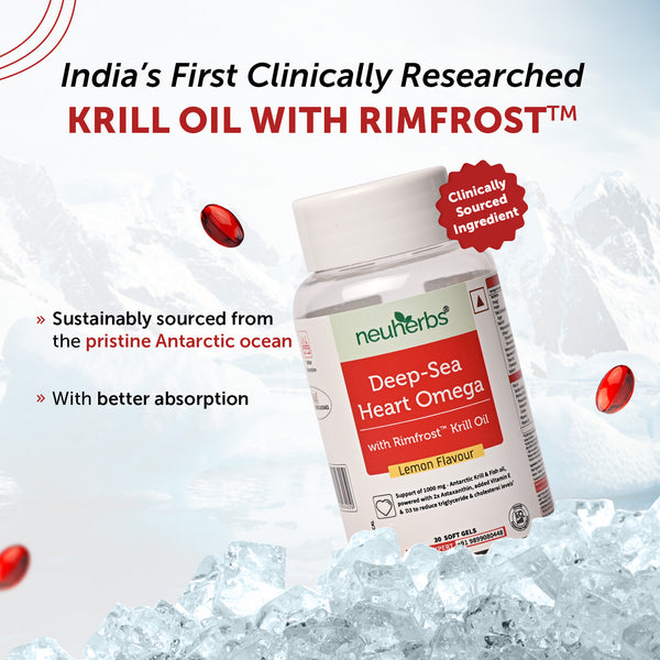 buy heart omega 3 antarctic krill oil capsules in India – Neuherbs